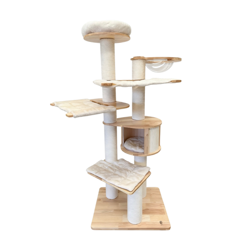 TORA® Solid Wood 6-Layer PRO Cat Tree – 2501 PRO (189cm) – ChokyoPetStore